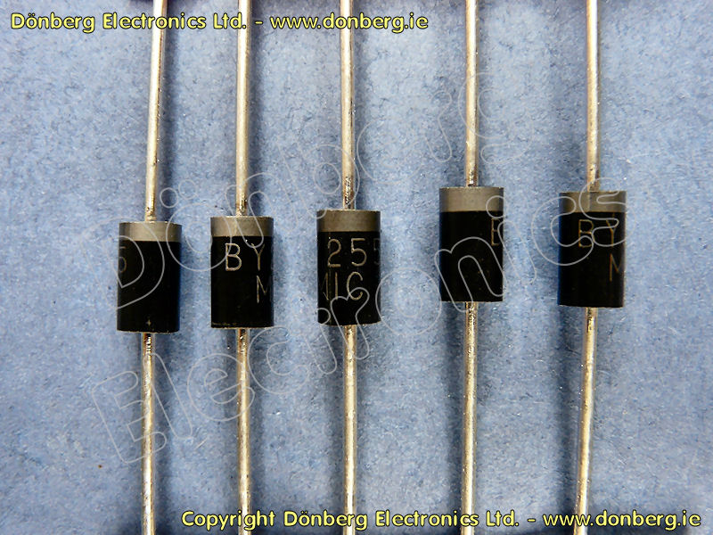 Semiconductor: BY255 (BY 255) - SILICON DIODE / 1300V / 3A...