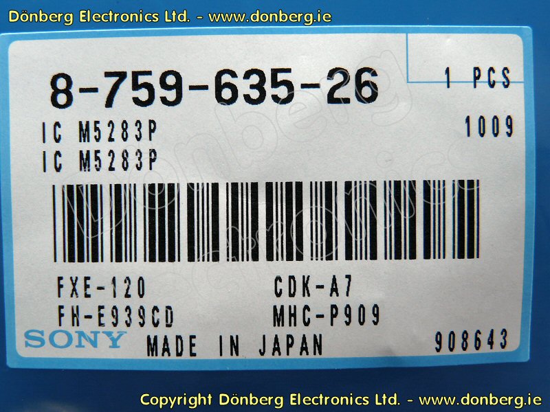 Semiconductor: M5283P (M 5283P) - 875963526 IC SONY